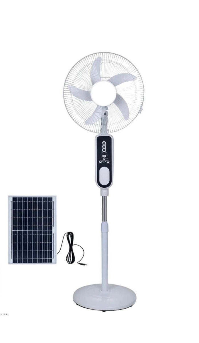 16” Abanico Recargable Solar – ElectroAccessories by JeanPierre